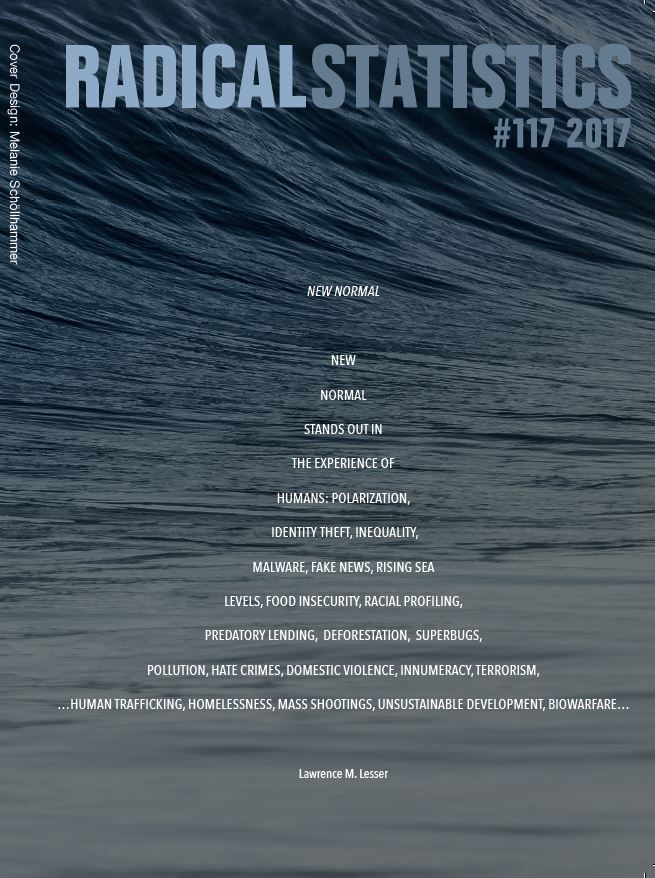 Cover images for recent journal issues | Radical Statistics Group