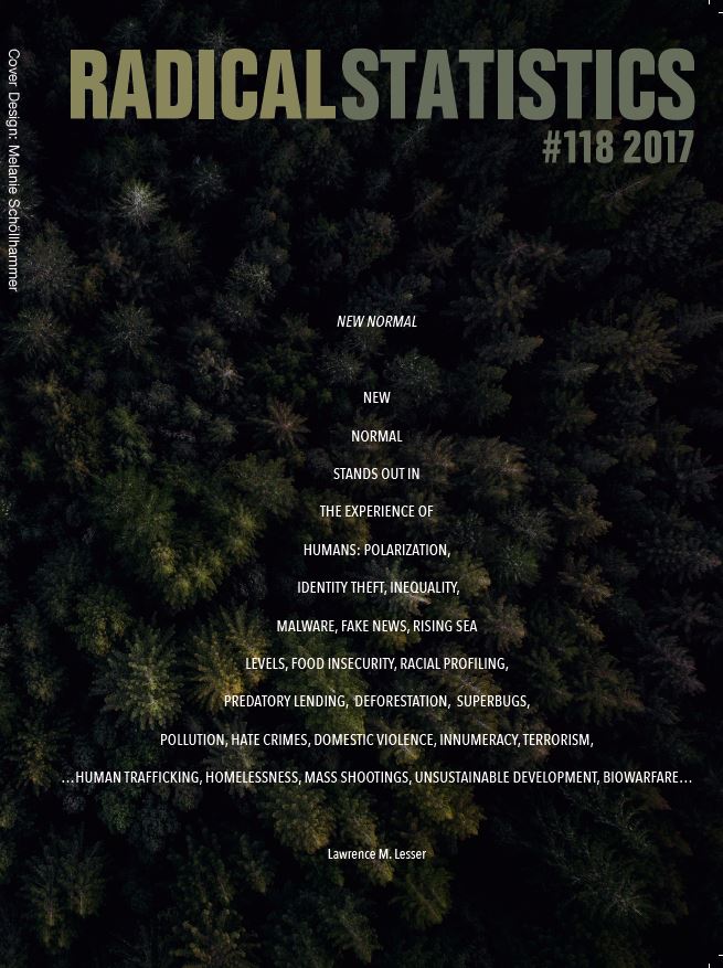 Cover images for recent journal issues | Radical Statistics Group